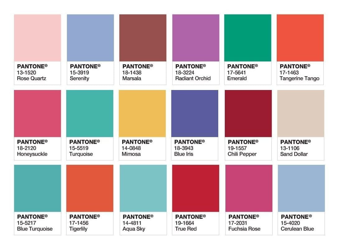 Pantone Color Names